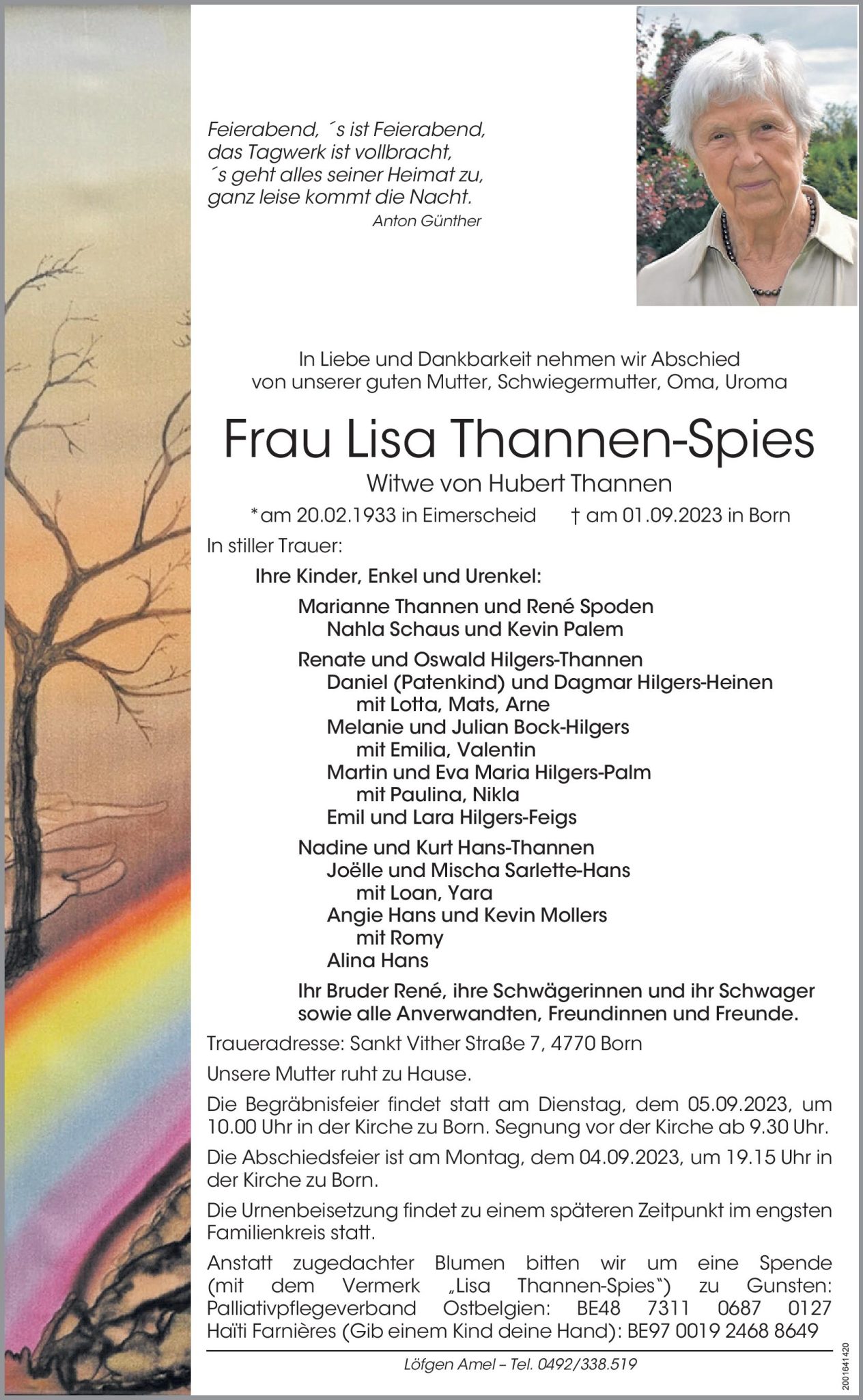 Lisa Thannen-Spies | Bestattung Löfgen